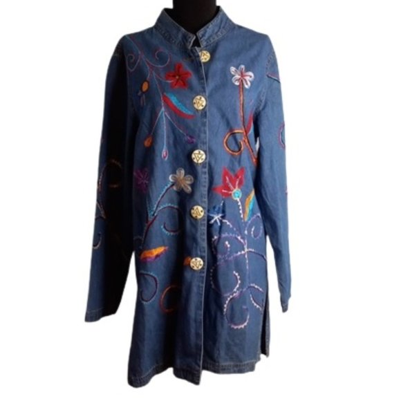 indigo moon | Jackets & Coats | Indigo Moon M Denim Jean Jacket ...